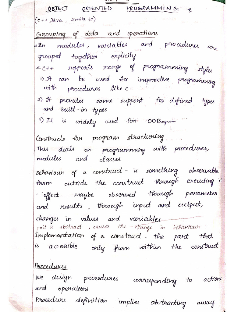 Theory of Programming Language Oops 1 | PDF