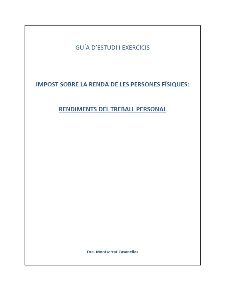 6.-Rendiments Treball | PDF
