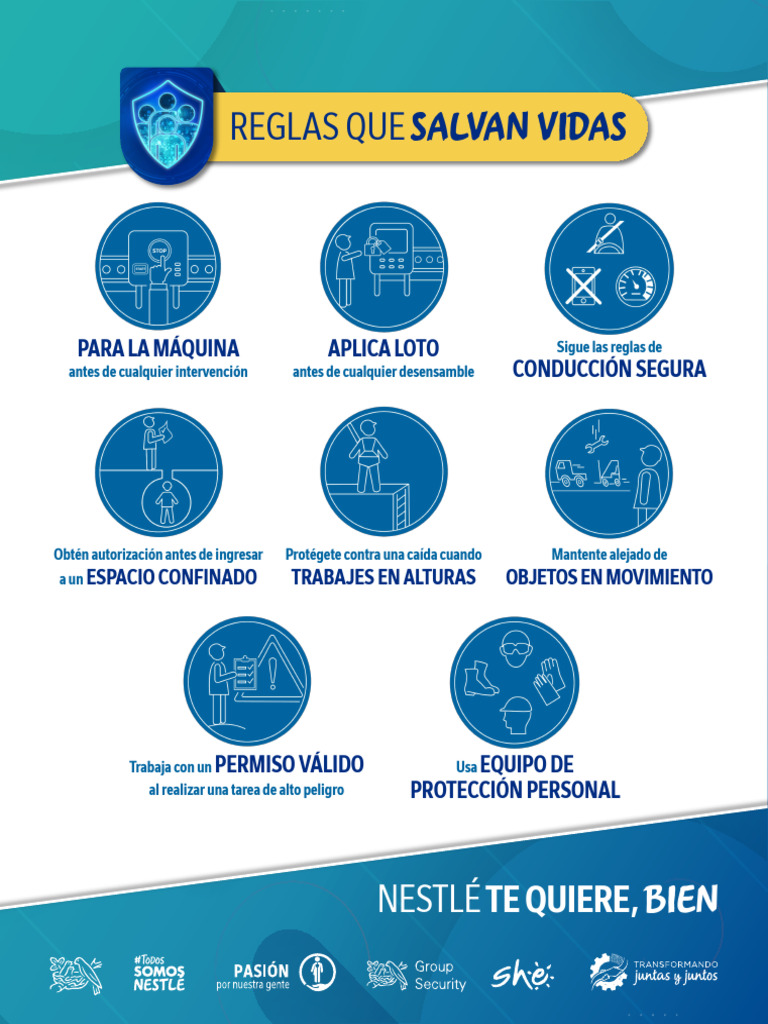 Reglas Que Salvan Vidas | PDF | Máquina elevadora