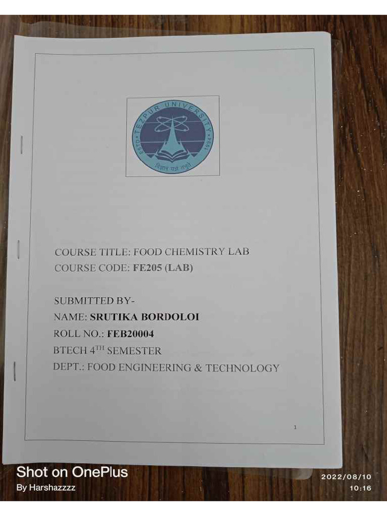 Bio Chem Lab Manual | PDF