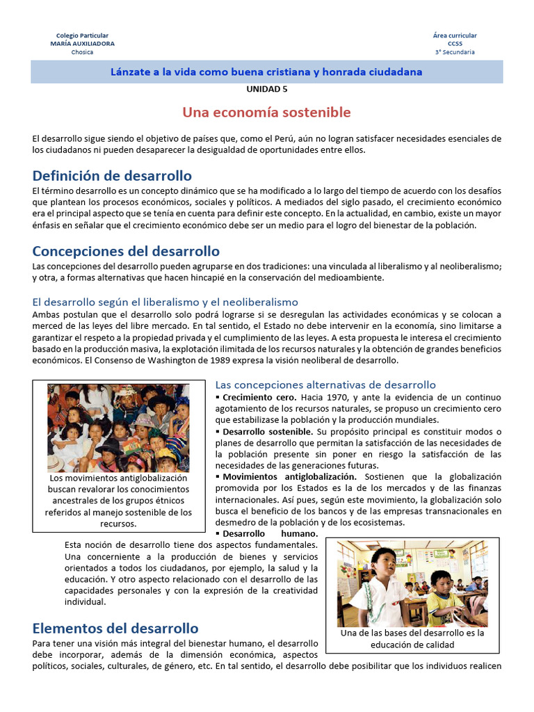 CCSS 3° 2022-20 | PDF | Desarrollo sostenible | Sustentabilidad