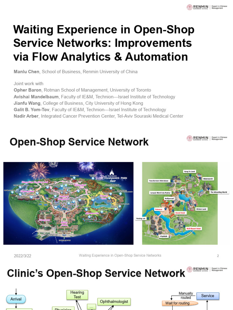 Manlu Chen Waiting Experience in Open Shop Service Networks | PDF