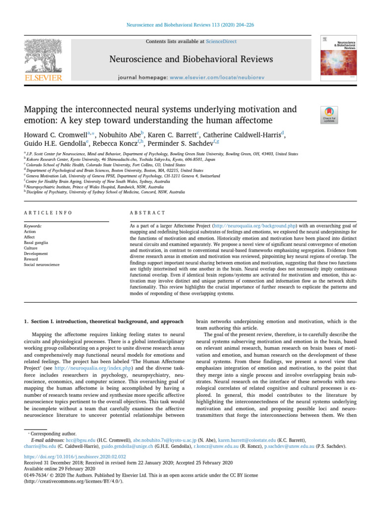 Mapping-the-interconnected-neural-systems-underlying-mo_2020_Neuroscience--- | PDF | Emotions ...
