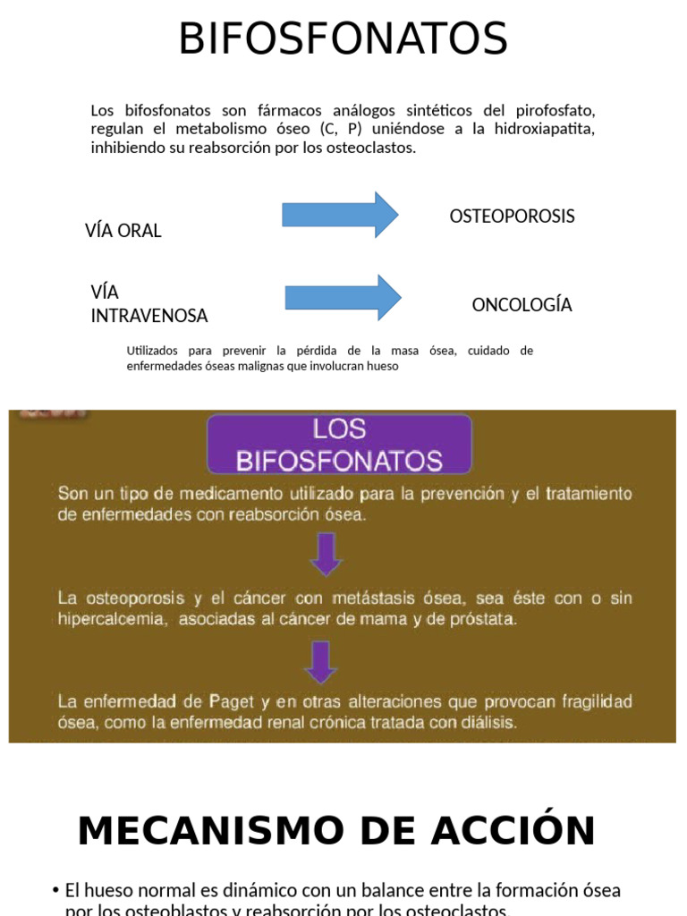 BIFOSFONATOS | PDF | Hueso | Medicina CLINICA