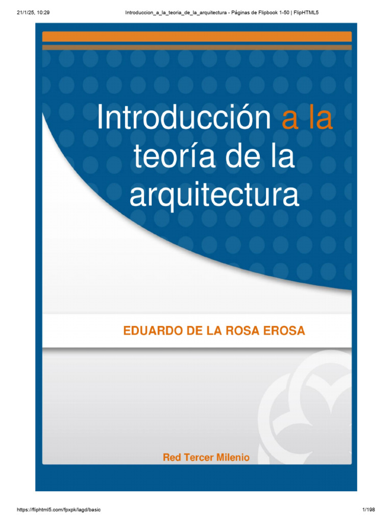 Introducción A La Teoría de La Arquitectura - Eduardo de La Rosa | PDF | Libros | Materiales de ...