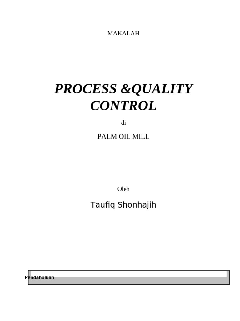 Process Control Manual | PDF