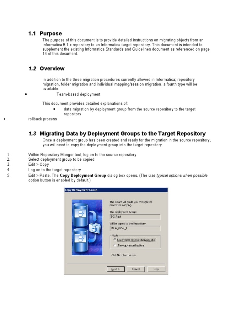 A Data Migration and Rollback Practices - Deployment Groups | PDF ...