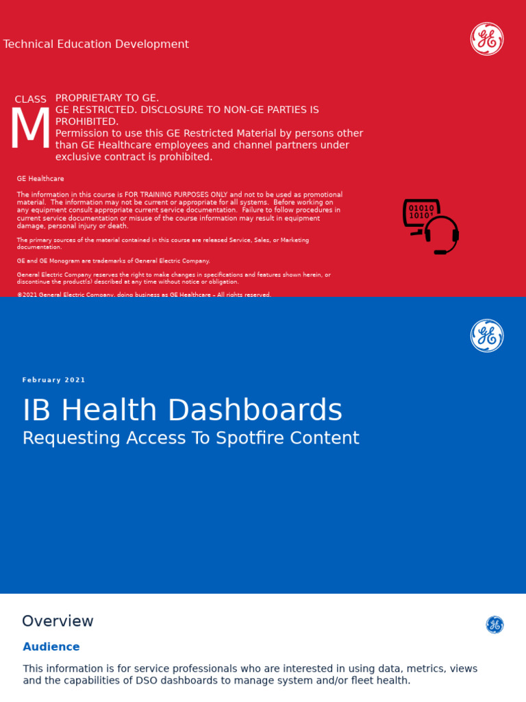 Spotfire For Ibhdashboards Dso Folder Access Pdf General Electric Information Technology