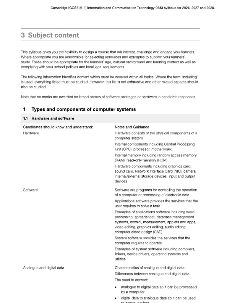 Ict Specification | PDF