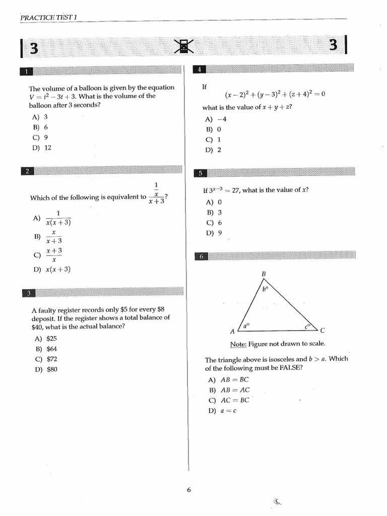 Practice Test 1 | PDF