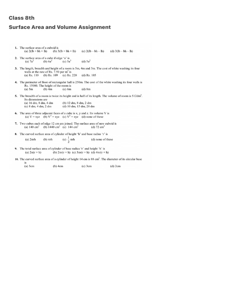 Class 8th-1 | PDF