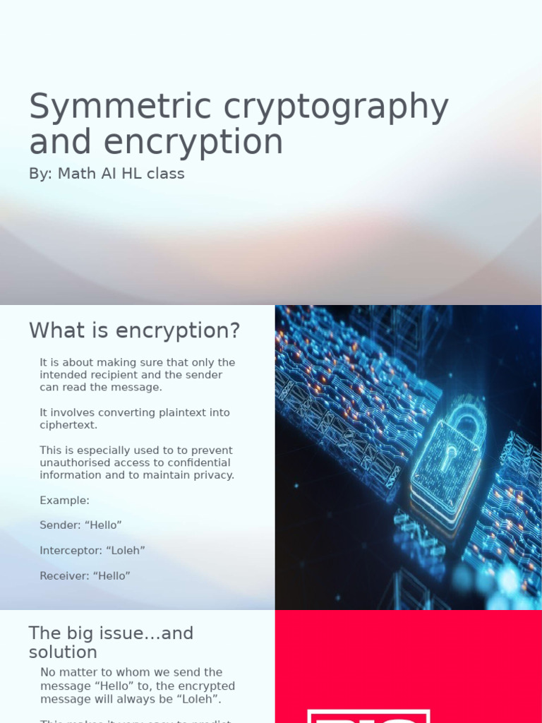 Symmetric encryption | PDF