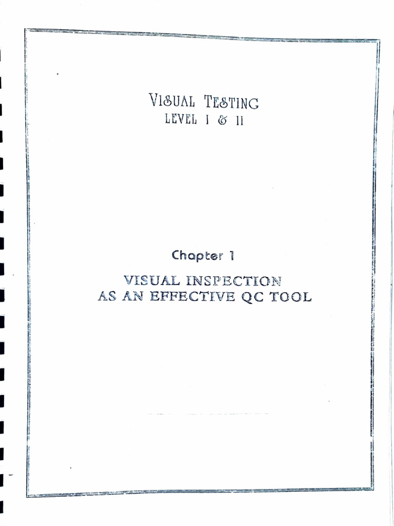 Welding Visual Testing 1 | PDF | Nondestructive Testing | Welding