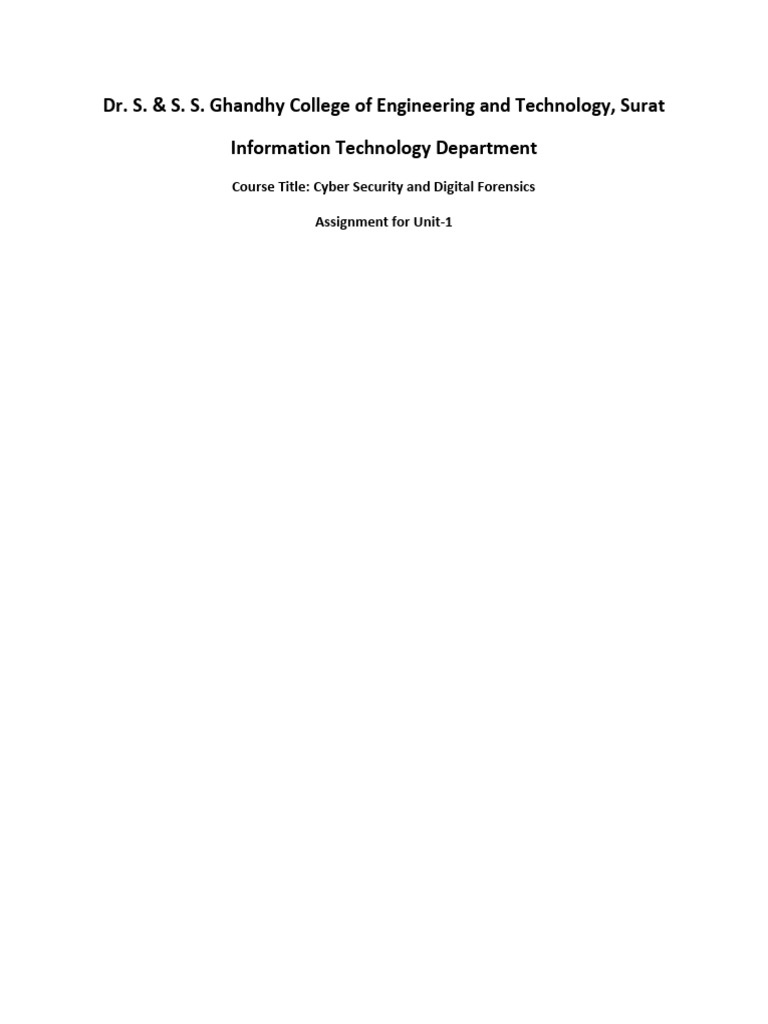 CSDF Assignment Unit-1 | PDF