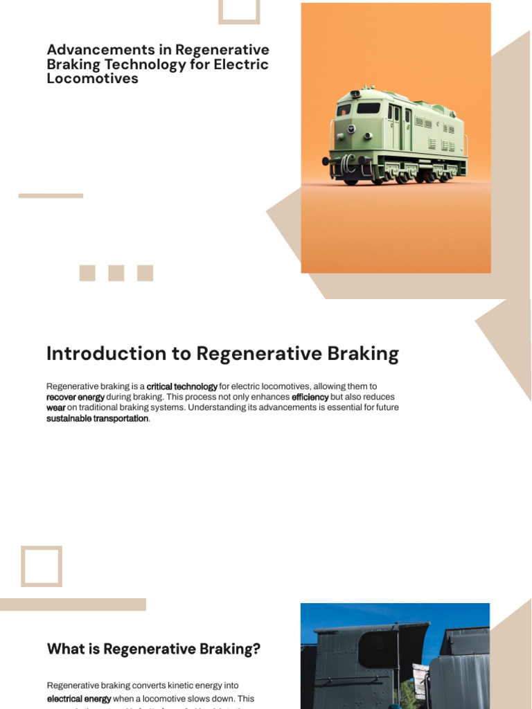 Slidesgo Advancements in Regenerative Braking Technology For Electric ...