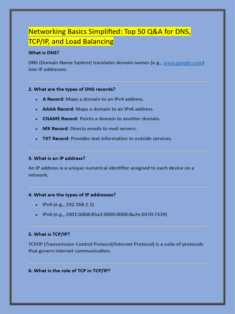 Networking Basics Simplified Pdf Domain Name System Internet Protocols