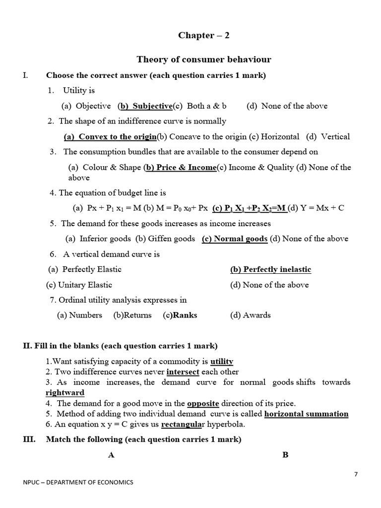 chapter - 2 - Copy | PDF | Demand | Utility