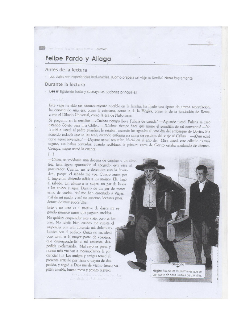 Lectura Felipe Pardo y Aliaga | PDF