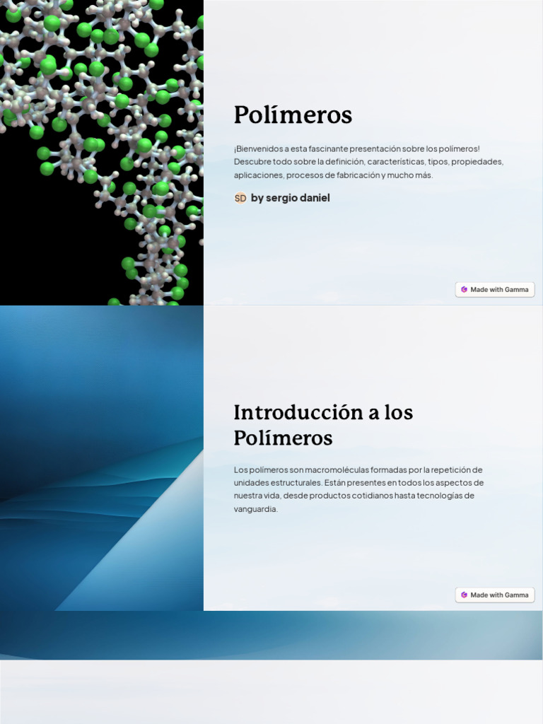 Introducción a los Polímeros y sus Usos | PDF | Polímeros | Polímeros ...