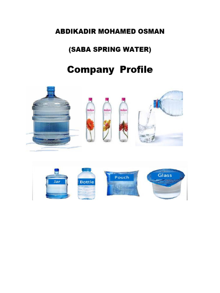 profile Saba Spring water Company profile dec 2023 | PDF | Bottled ...