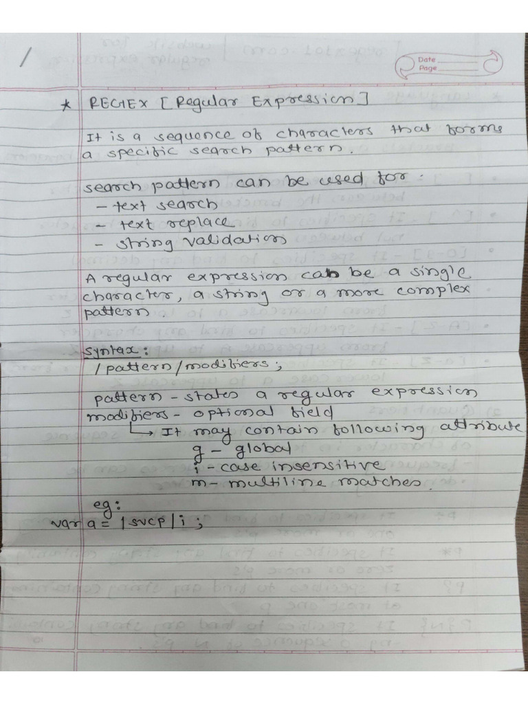 Regular Expression | PDF