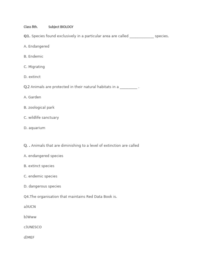 Parvazclass 8th Fa3 Biology 2024 | PDF