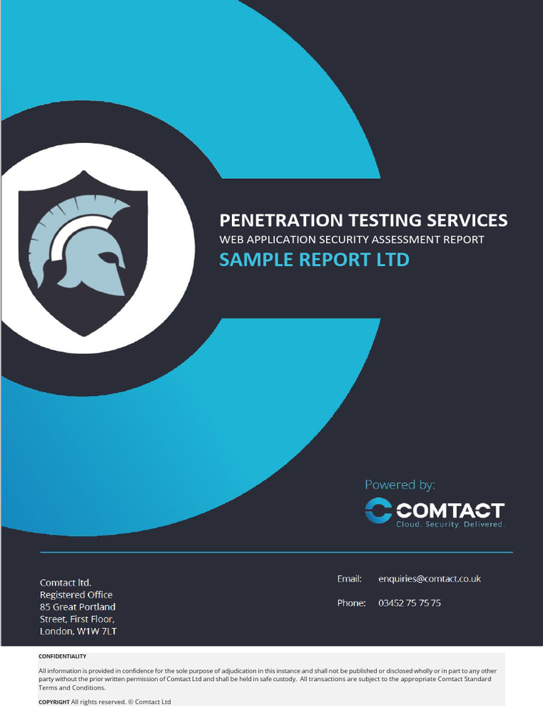 Sample Pen Testing Report | PDF | Vulnerability (Computing) | World ...