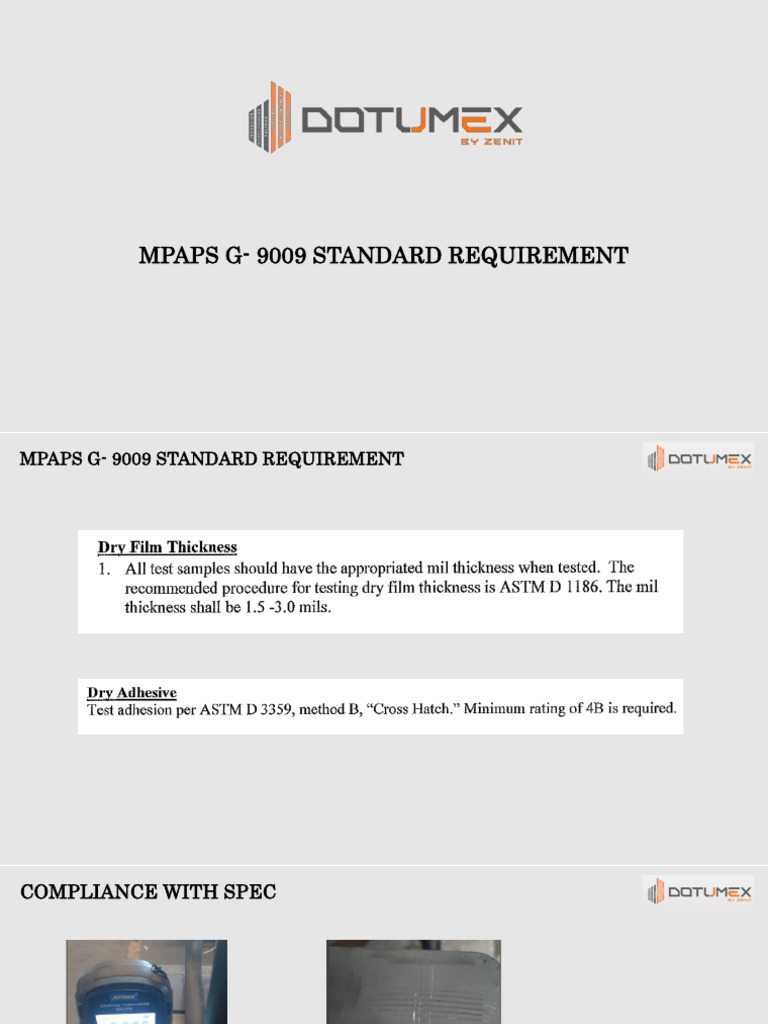 Mpaps g9009 Standard Requirement | PDF