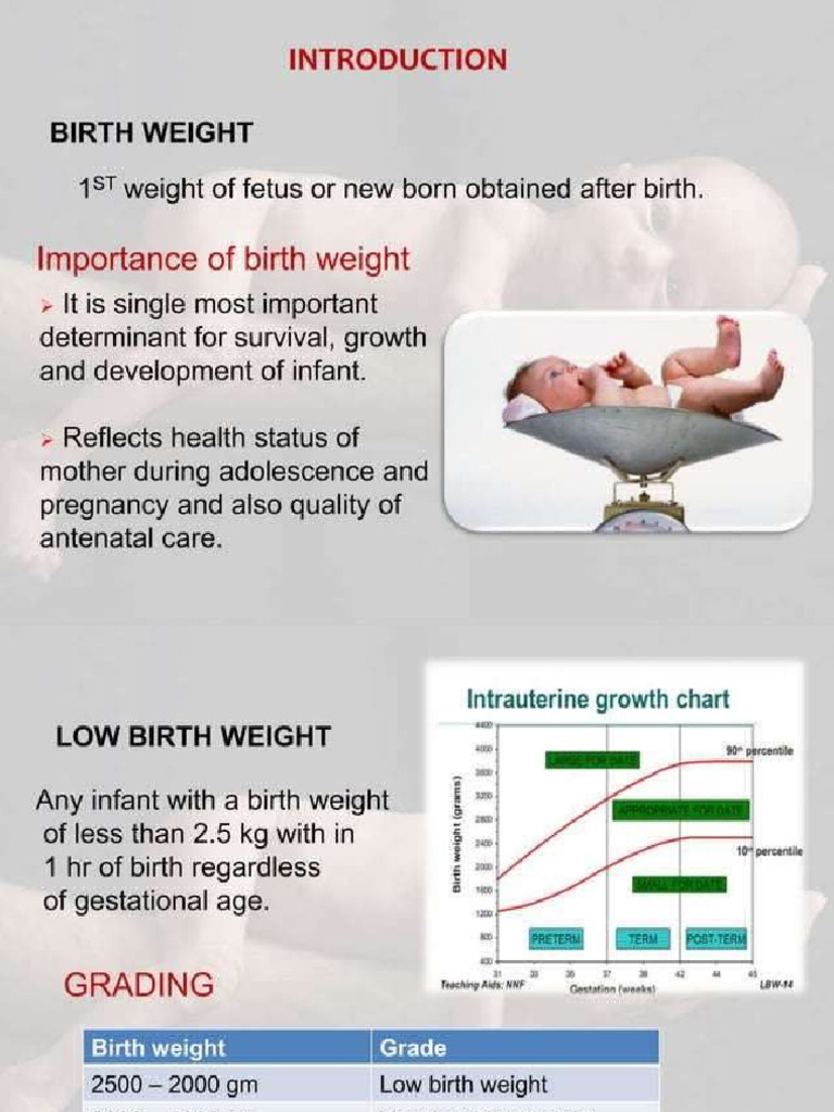 LOW BIRTH WEIGHT PPT | PDF
