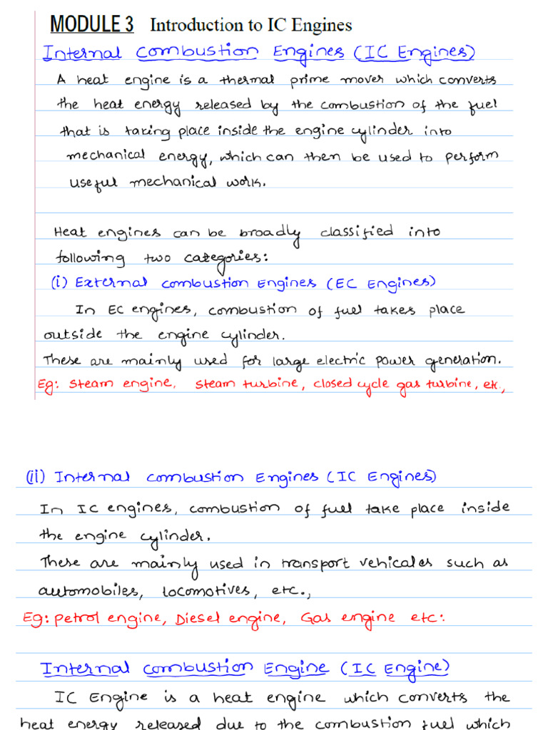 Module - 3 - Introduction To IC Engines & Insight To Future Mobility ...