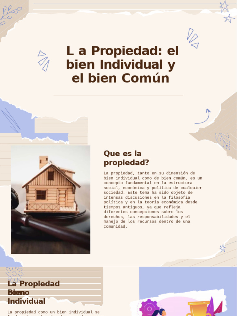 Slidesgo Propiedad El Equilibrio Entre Lo Individual y Lo Comun ...