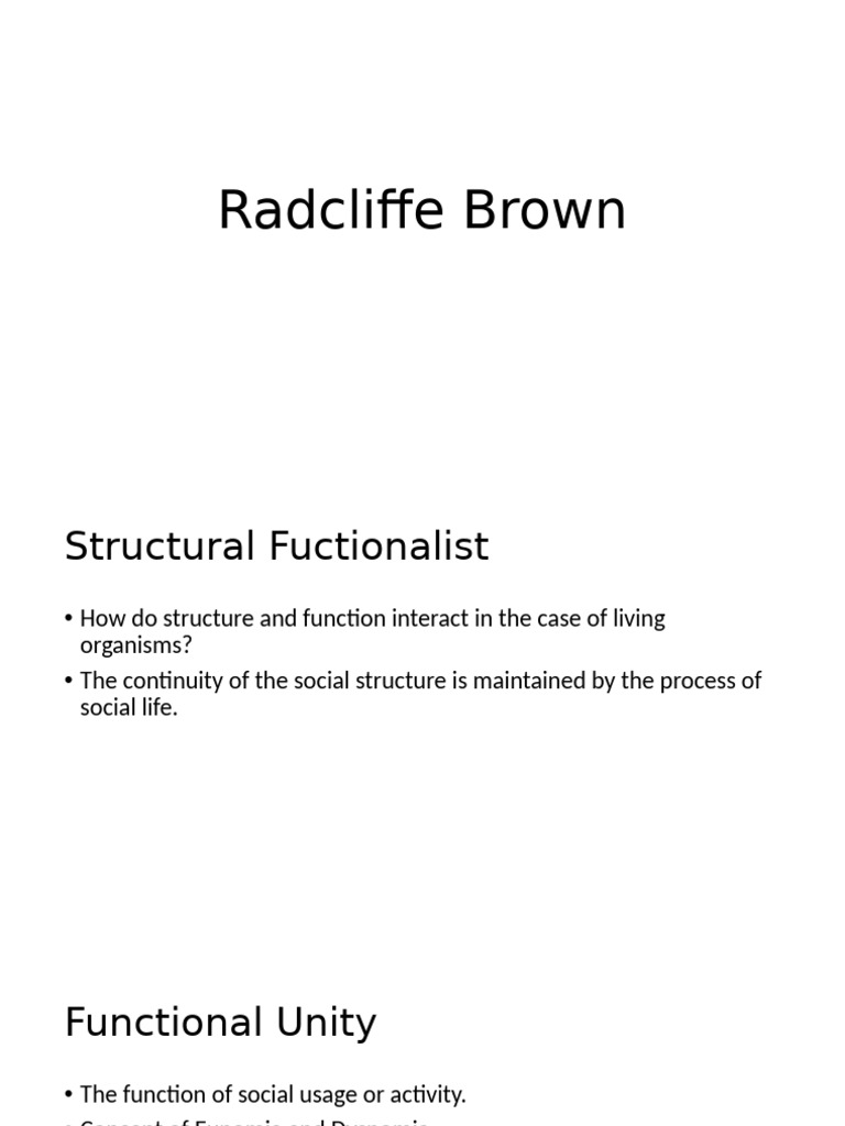 Radcliffe Brown | PDF