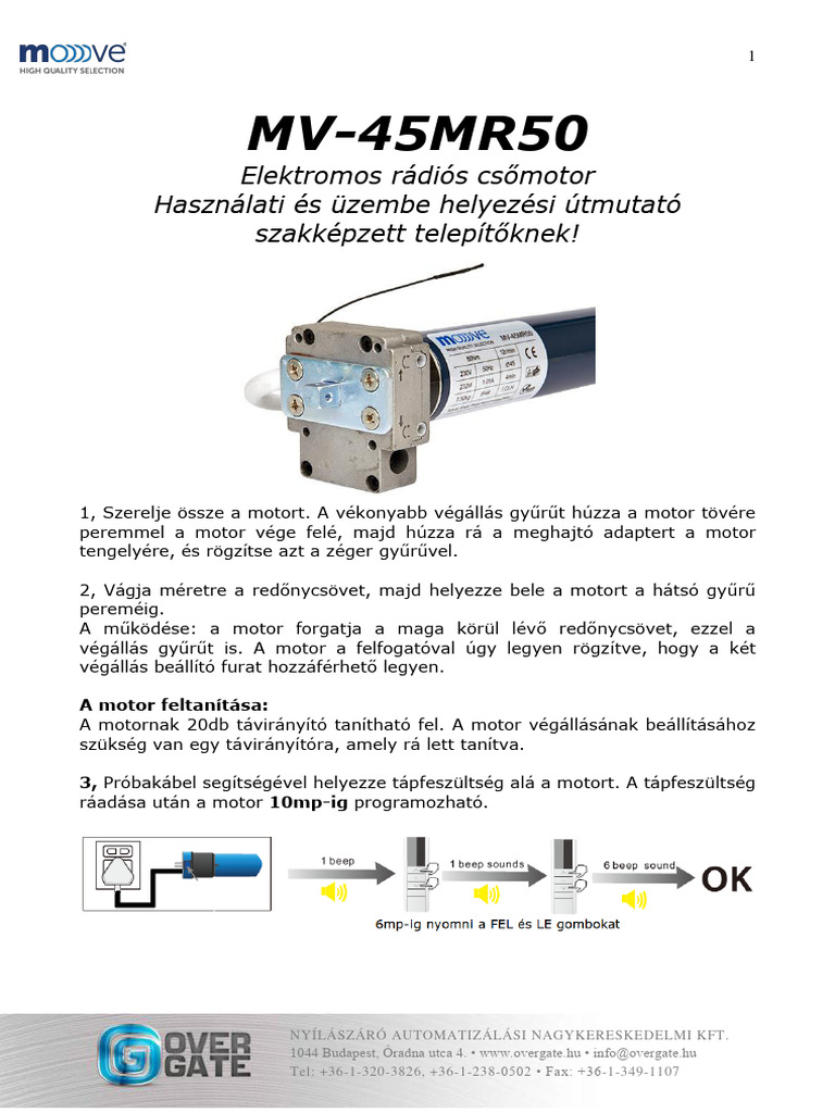 MV 45MR50 Redonymotor | PDF