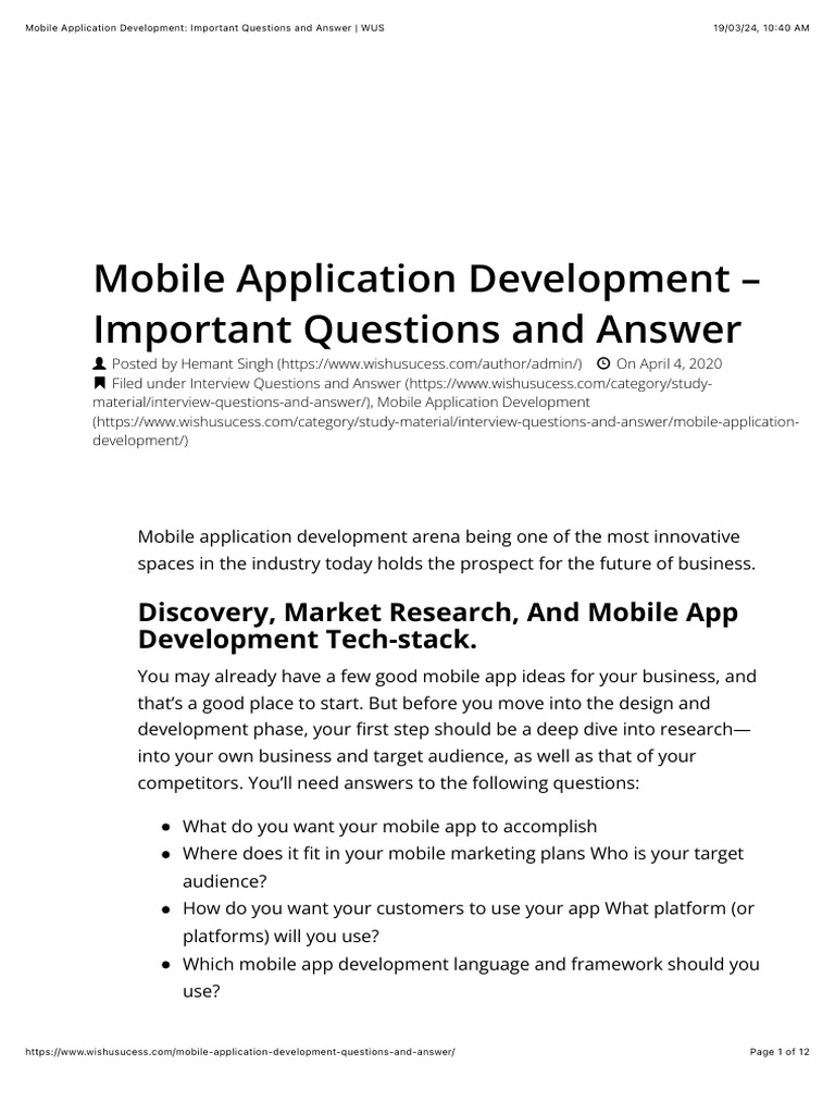 Imp Ques | PDF | Android (Operating System) | Mobile App Imp Ques | PDF | Android (Operating System) | Mobile App