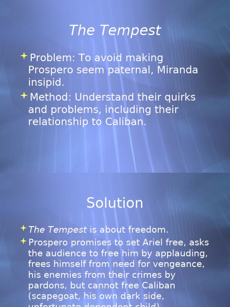Analyzing Themes in The Tempest | PDF | The Tempest