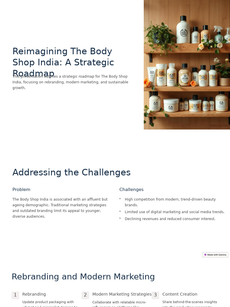 Reimagining The Body Shop India A Strategic Roadmap | PDF | Marketing ...