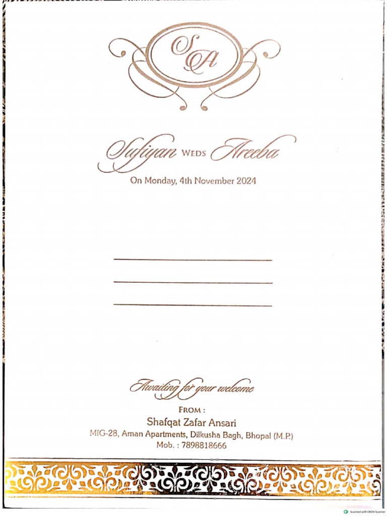 Sufiyan Weds Areeba | PDF