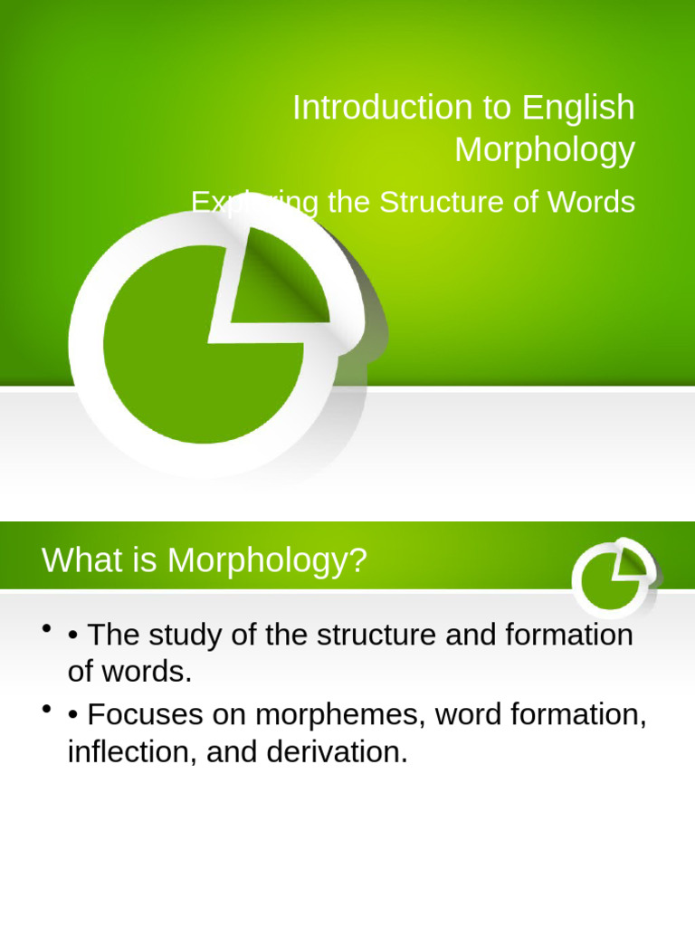 Understanding English Morphology Basics | PDF