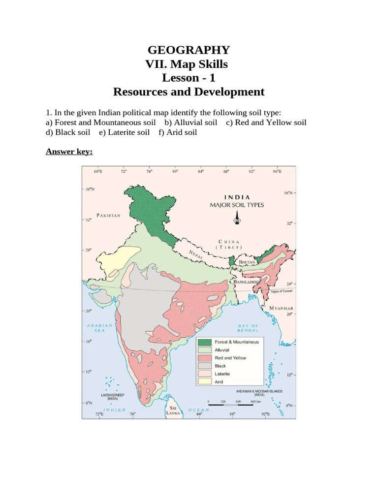 10 Geography Term 1 VII Map Skills | PDF