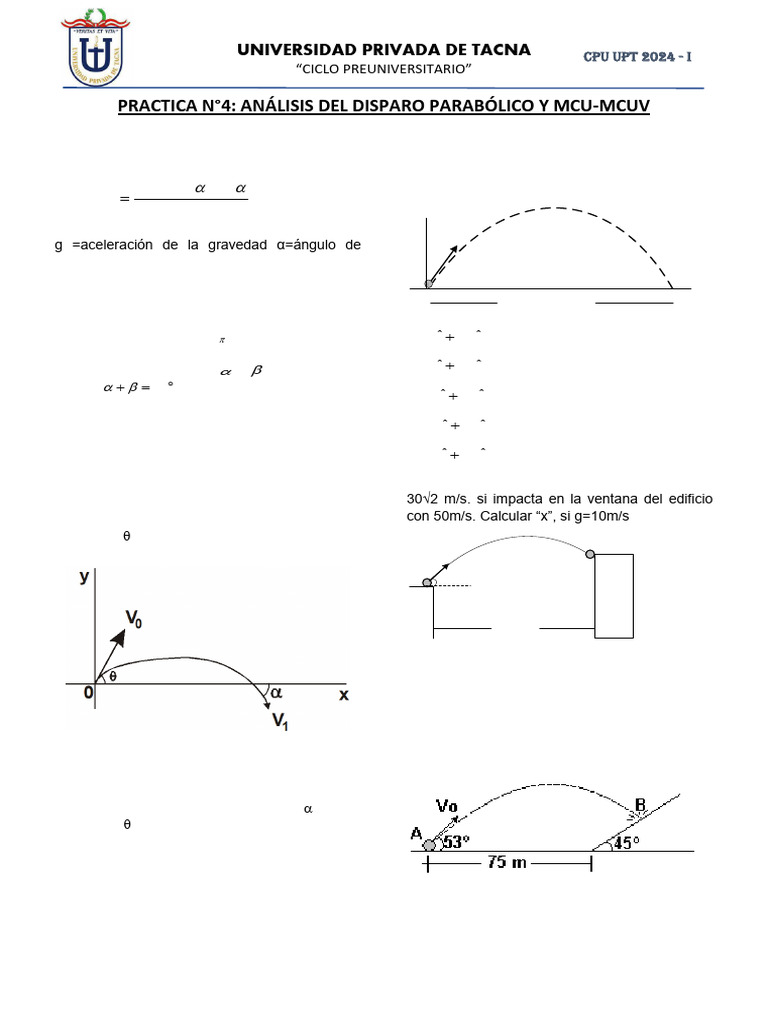 CPU PRACTICA N 4 Analisis Mov_PARAB_MCU_MCUV | PDF | Velocidad | Mecánica