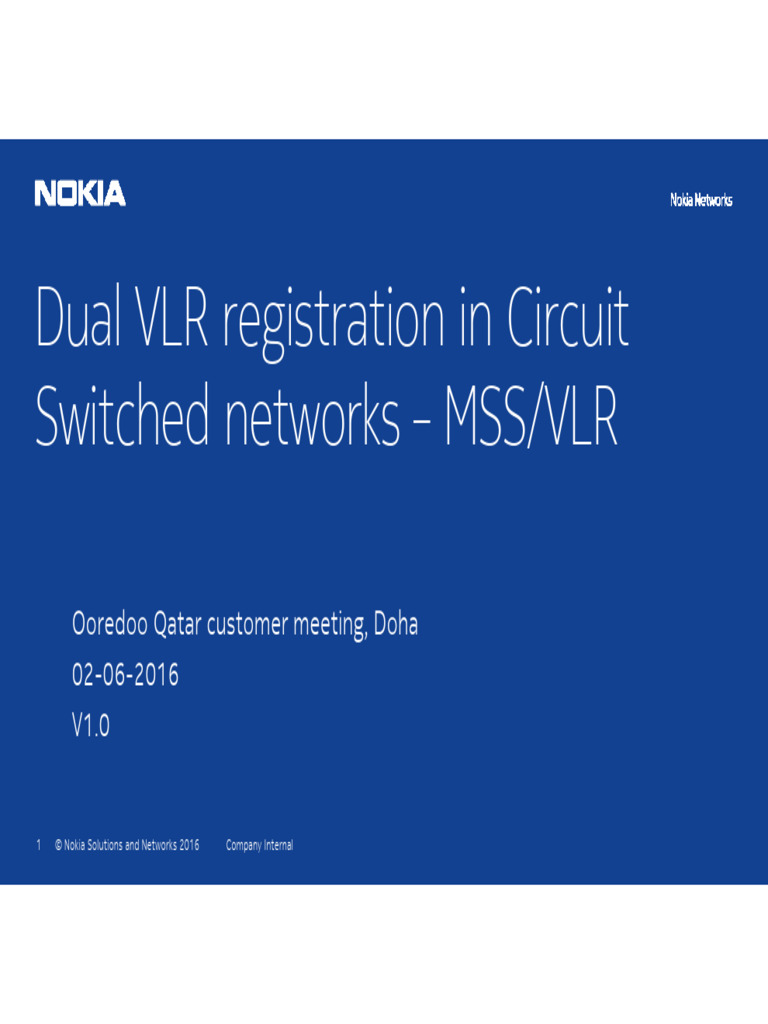 Double VLR Presentation 20160602 | PDF | Telecommunications ...