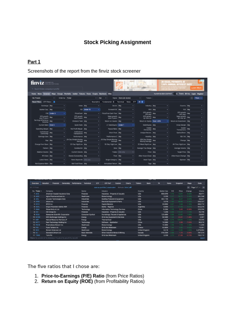 Stock Analysis: Value vs. Growth Investing | PDF | Price–Earnings Ratio ...