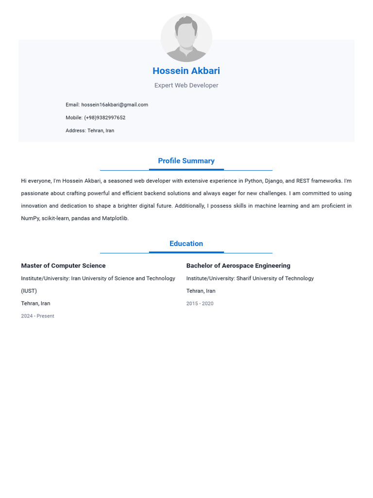CV8 | PDF | Machine Learning | Web Development