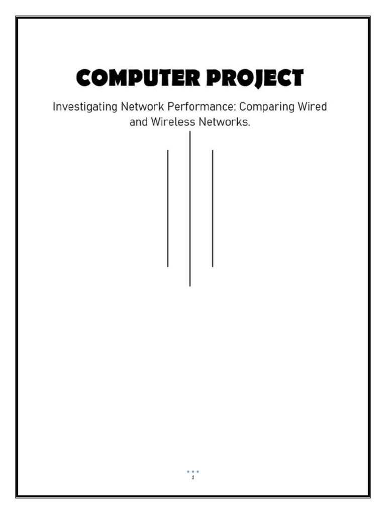 Computer Project Network Pdf Computer Network Transmission Medium
