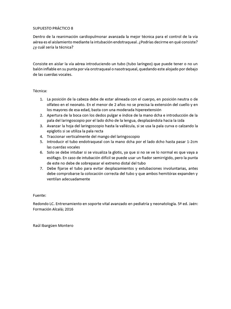 SUPUESTO PRÁCTICO 8 | PDF