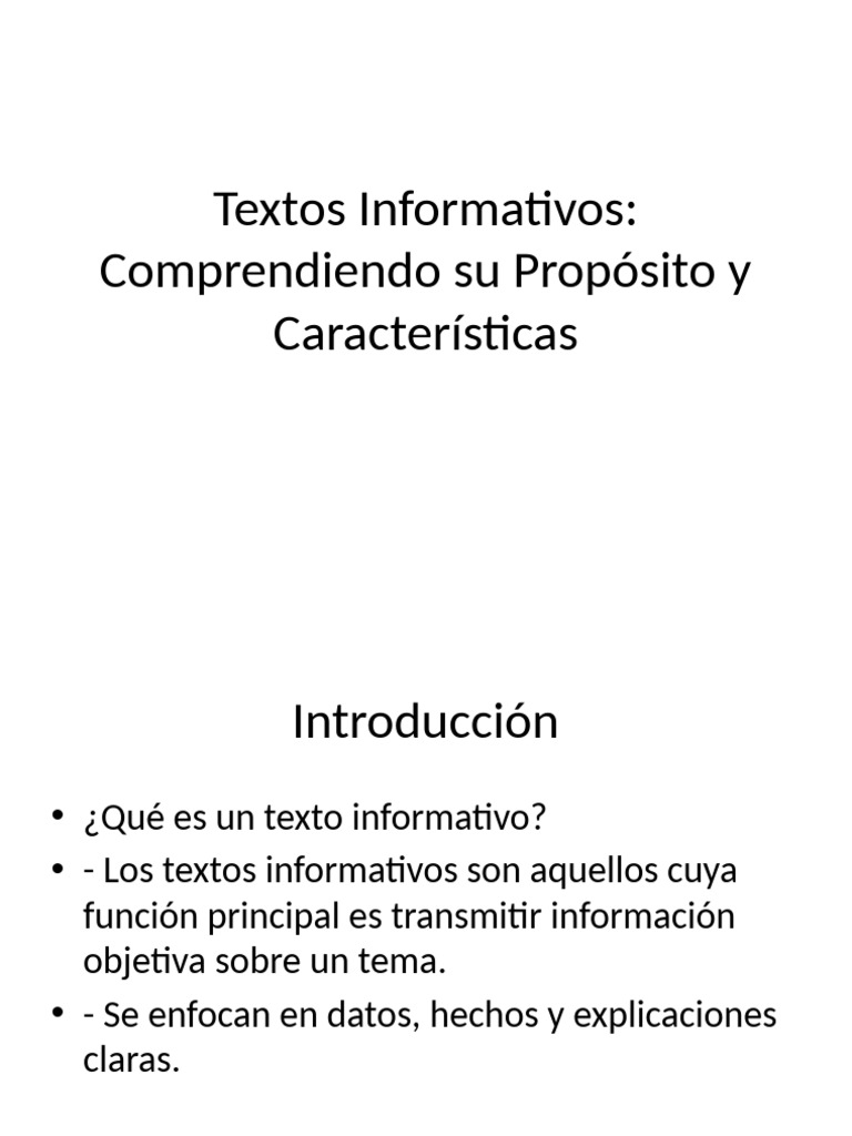 Textos Informativos Presentacion | PDF | Conocimiento | Comunicación humana