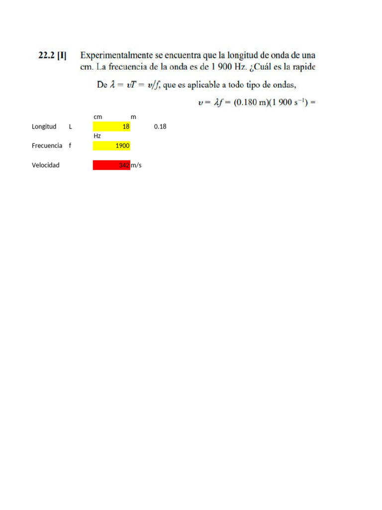 Longitud y Frecuencia de Onda | PDF