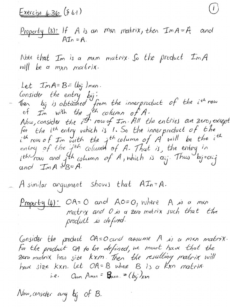 Algebra Chapter 4 - Exercise 4.36 Solutions | PDF