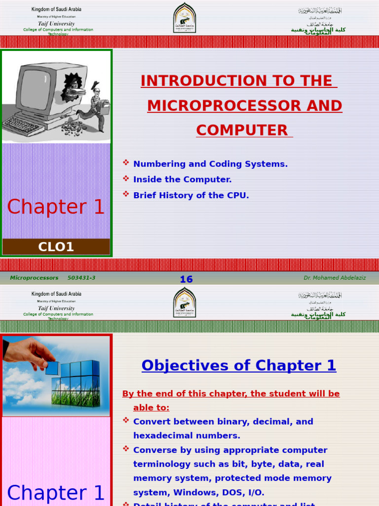 Chapter 1 Introduction To The Microprocessor Lec Pdf Central Processing Unit Random Access