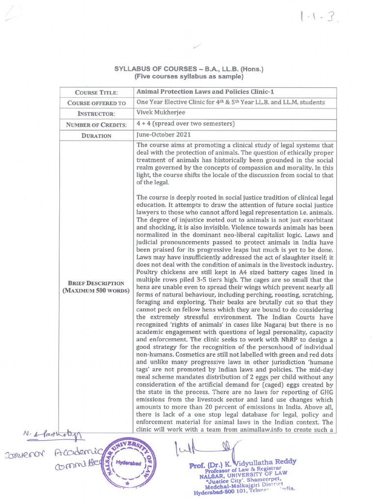 1.1.3 Course Outlines | PDF